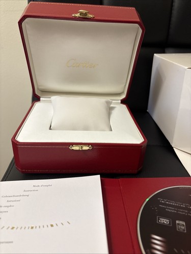 Authentic Cartier Watch Box Case Full Set Guarantee Booklet Certificate ...