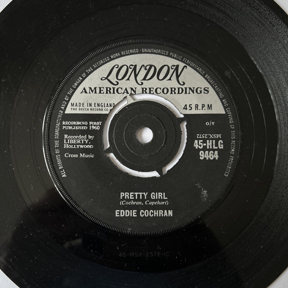Eddie Cochran - Theresa / Pretty Girl 7" Vinyl Record - Rock/Pop | eBay UK