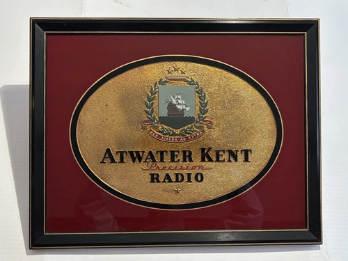 Antique Atwater Kent Radio Glass Painted Advertising Sign | eBay
