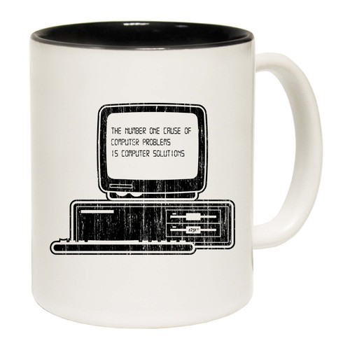 The Number One Cause Of Computer Problems Gift Funny Mugs Novelty ...