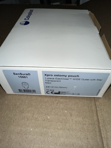 SenSura 15981 Xpro Ostomy Pouch Drainable Stoma Easiclose 1pc System ...