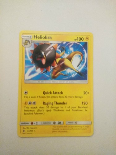 Heliolisk 44/145 - Guardians Rising - Rare - Pokemon Card TCG - LP/MP ...