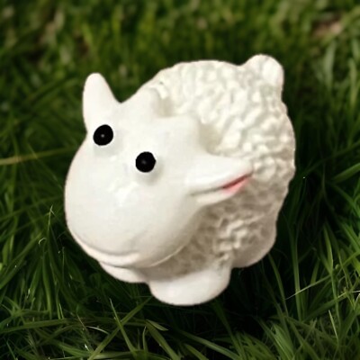 Mini Cute Sheep Animal Home Micro Fairy Garden Figurine Miniature Doll ...