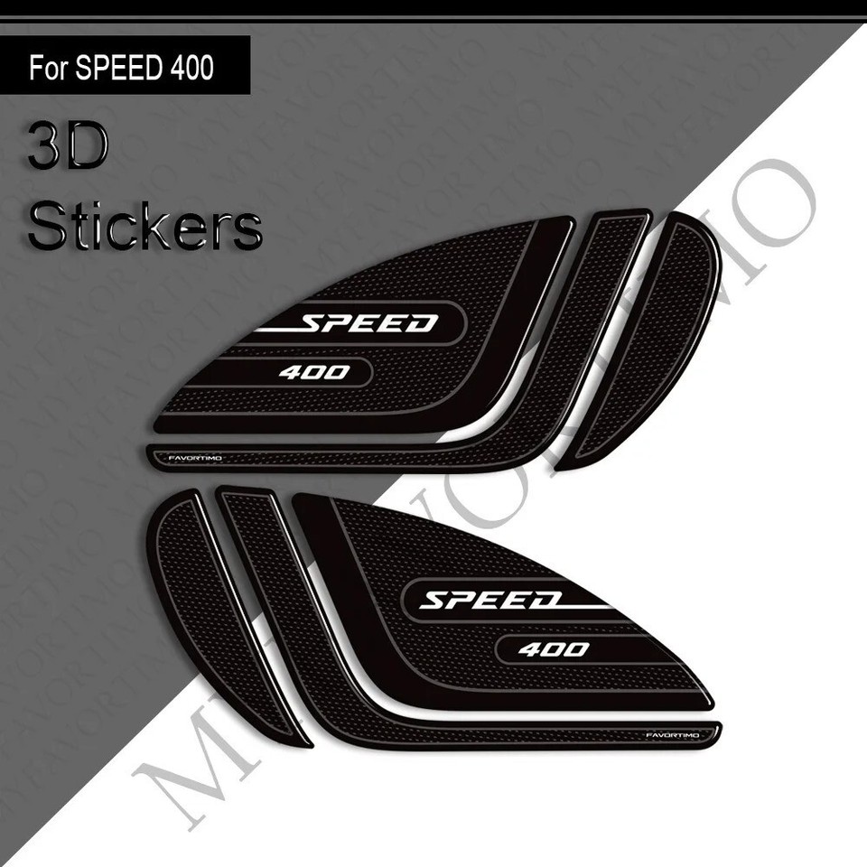 Triumph speed 400 motorcycle protective fuel tank pad knee pad sticker ...