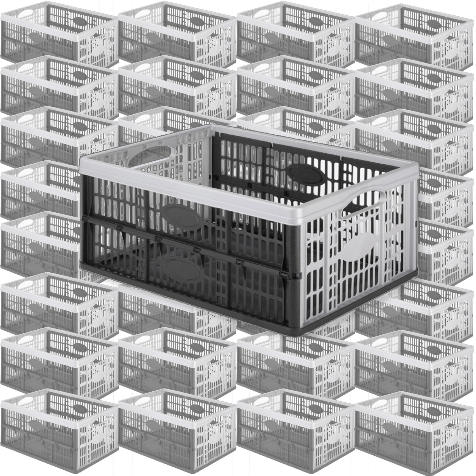 flat pack storage box crates pack of 10 store crate - 32l | eBay UK