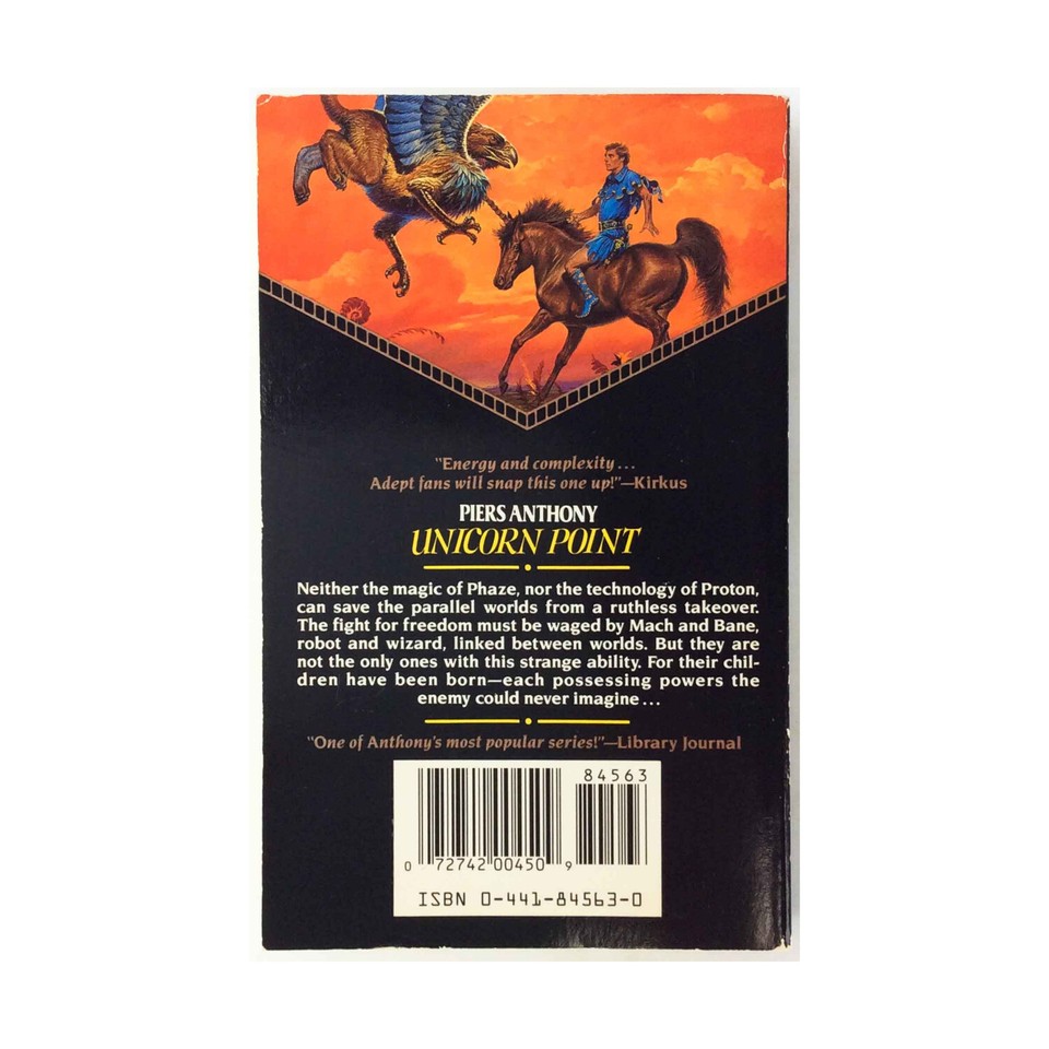 ACE Fantasy Novel Apprentice Adept #6 - Unicorn Point VG | eBay