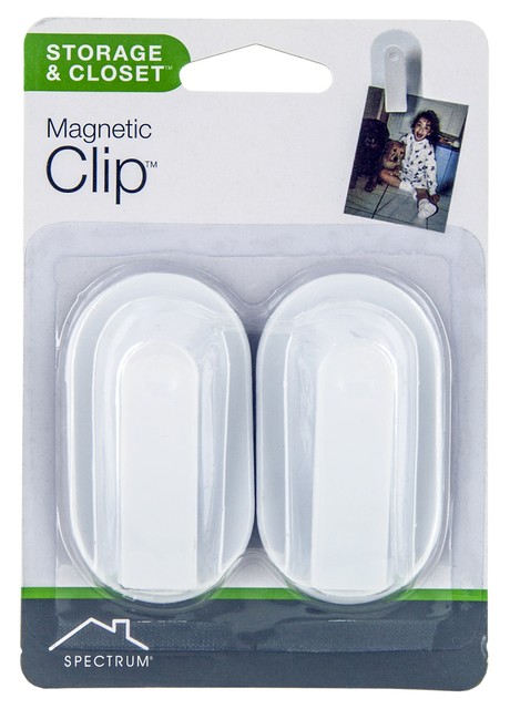 Spectrum 12100 Magnetic Plastic Clip White for sale online | eBay