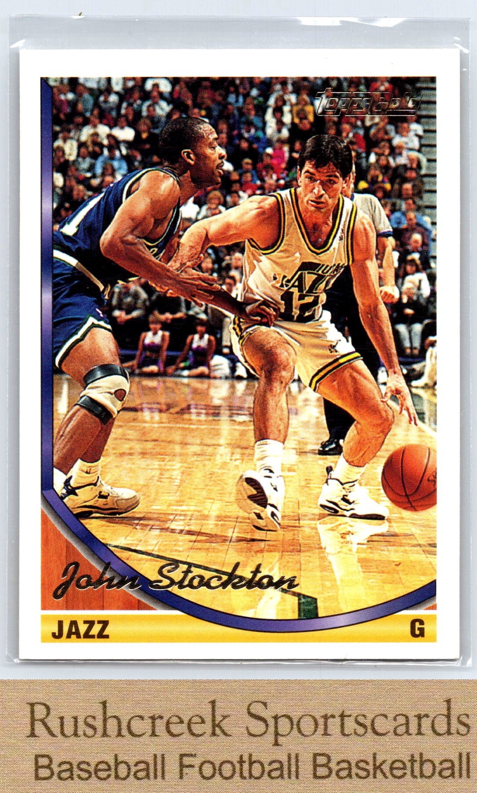 1993-94 Topps #356 John Stockton Jazz Gold | eBay