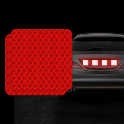 10x Car Reflective Warn Strip Tape Bumper Safety Sticker Decal ...