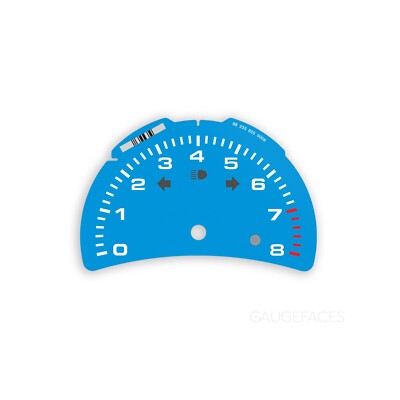 Porsche 911 996 Replacement Gauge Face Tachometer Dial Rev Counter ...