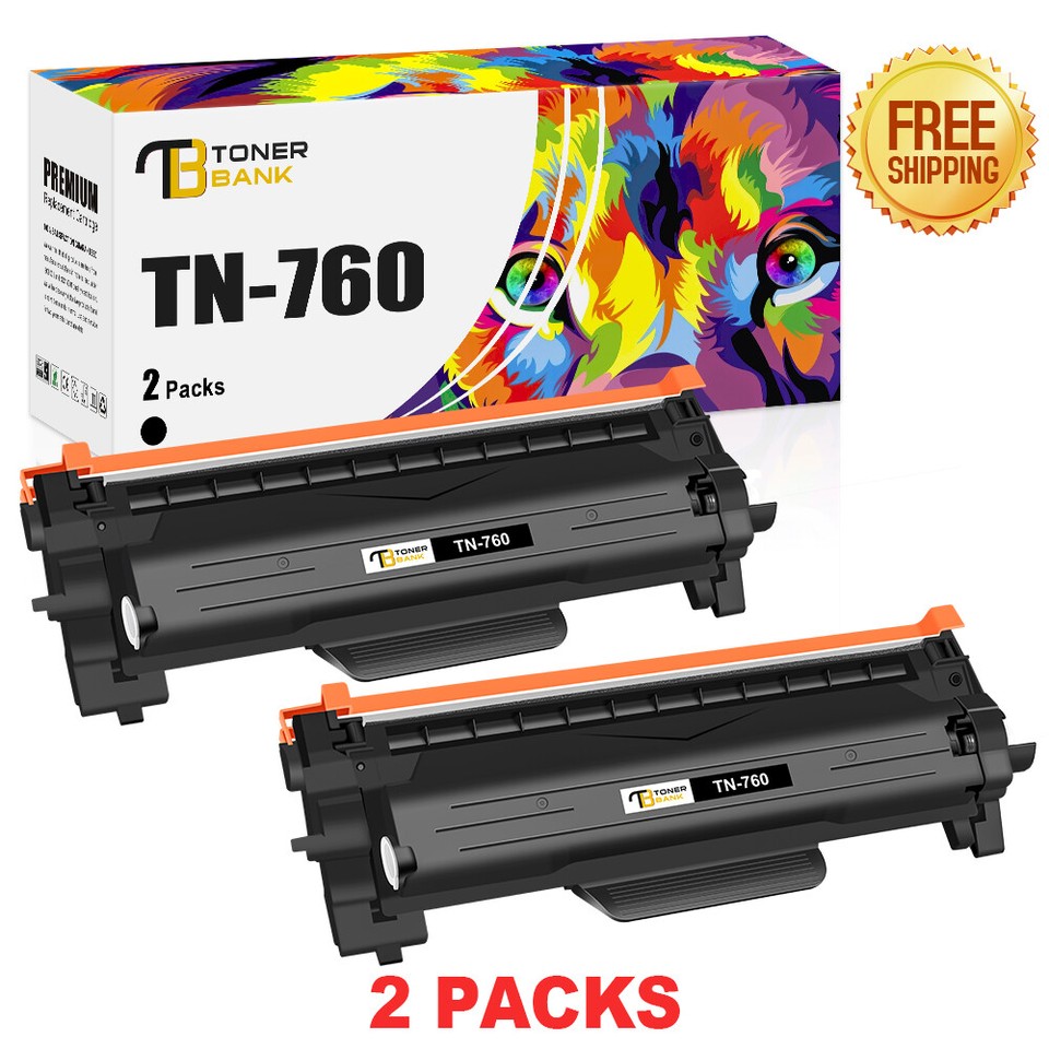 TN760 TN730 Toner Black Compatible for Brother HL-L2390DW HL-L2395DW ...