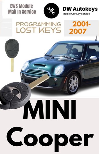2001 - 2007 MINI Cooper Keyless entry key fob Programming EWS 3/4 ...