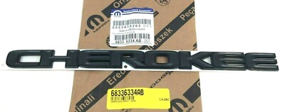 OEM 2017 - 2022 Jeep Grand Cherokee front door black Nameplate Emblem ...