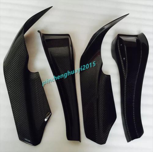 For Skyline GT-R R34 AS style Carbon Fiber Front Bumper Canard Side ...