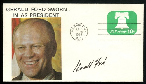 Gerald Ford signed autograph Sworn In As President Cover 8/9/1974 ...