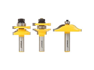 YONICO Router Bits Set Cabinet Door Raised Panel 3 Bit Ogee 1/2-Inch ...