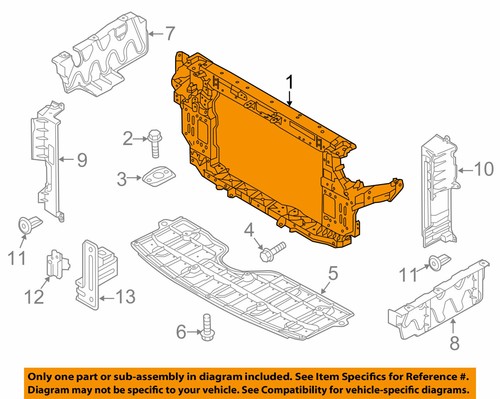 Radiator Core Support Panel Carrier Sedona 2018 to 2021 Brand New ...