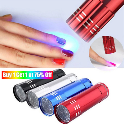 9 LEDs UV Gel Curing Lamp Light Portable Dryer Fast Cure Nail ...