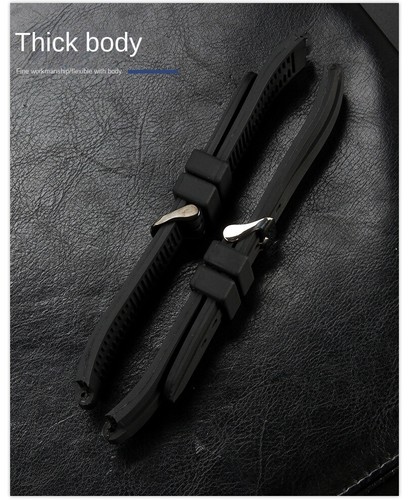Premium Soft Silicone Watch Strap Band Waterproof for Bvlgari 22*7mm ...