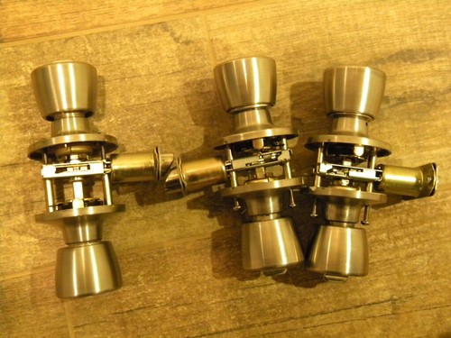 Lot of 3 Gatehouse Brushed Stainless Turn Lock Keyed Entry | eBay