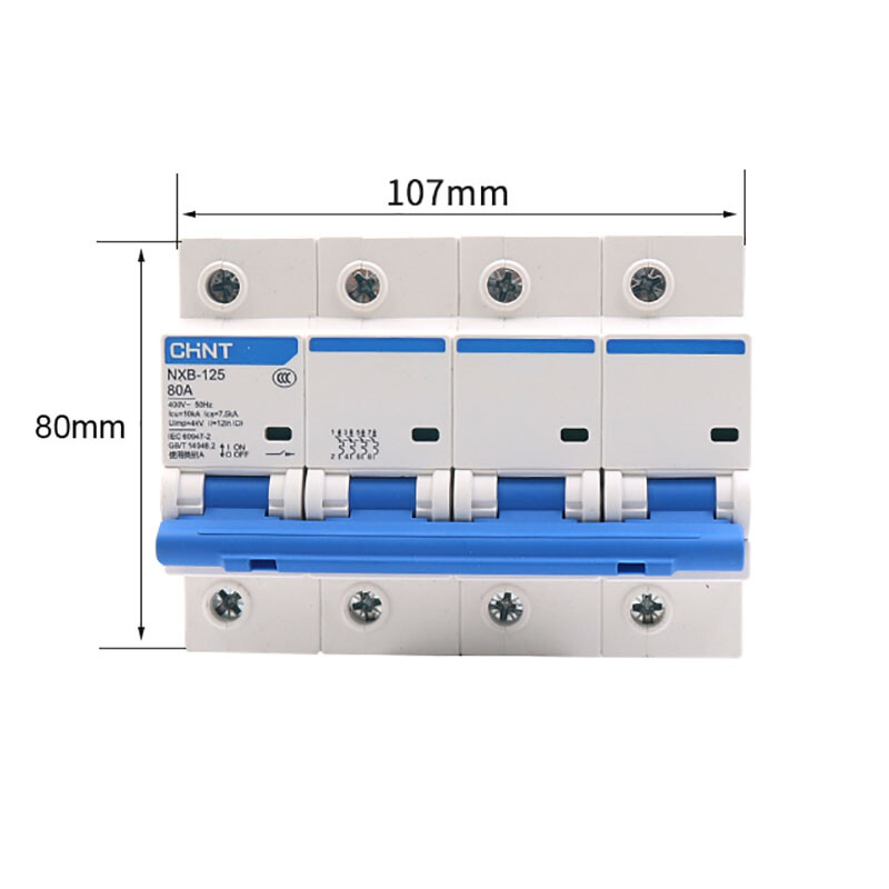 CHNT Power Manual Transfer Switch Circuit Breaker DZ47 MCB 50HZ 6000A ...