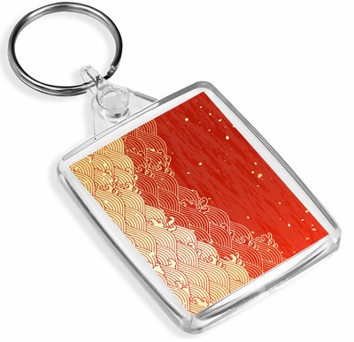 1 x Japanese Golden Great Wave - Keyring - IP02 - Mum Dad Gift#2662 | eBay
