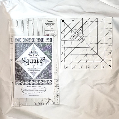 Deb Tucker Quilting Ruler Bundle - Tucker Trimmer and Square 2 - Lot of ...