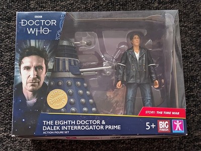 8th Doctor Who Interrogator Prime Dalek 5" Figure Set B&M Eighth Dr ...