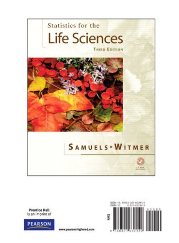 STATS FOR THE LIFE SCIENCES, BOOKS A LA CARTE EDITION (3RD By Myra L ...