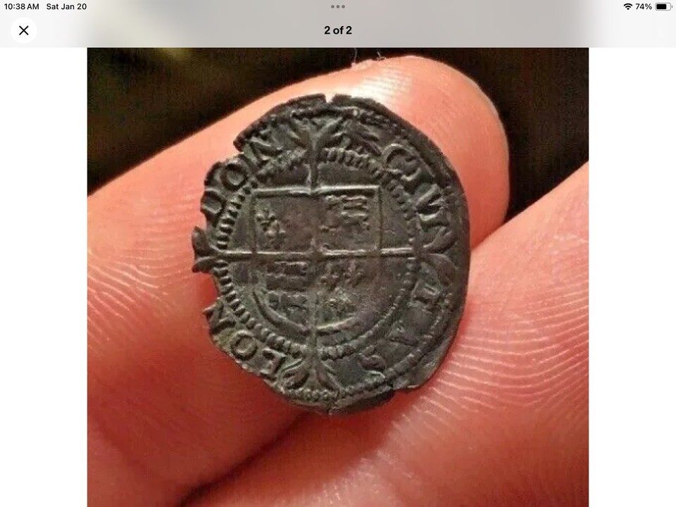Elizabeth I. 1560-1561 Silver Penny, S-2558, Martlet Superb Condition ...