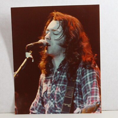 Rory Gallagher Candid Band Live Concert 8x10 Color Photograph Vintage ...