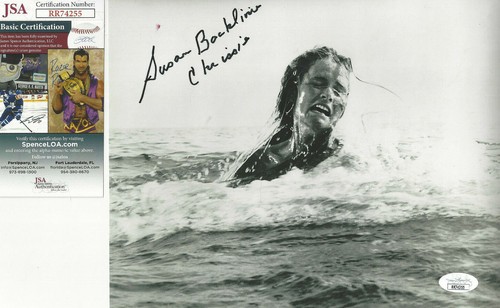 JAWS 1st Victim autographed 8x10 in water photo Bonus 4x6 of signing ...
