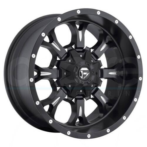 4-Fuel D517 Krank 17x9 5x5"/5x5.5" +1mm Black/Milled Wheels Rims 17 ...