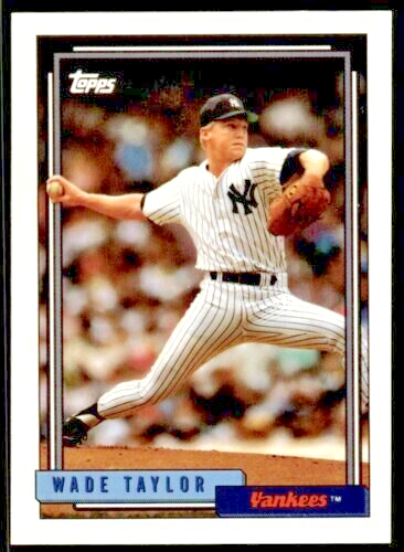 1992 Topps #562 Wade Taylor Pitcher New York Yankees FREE shipping | eBay