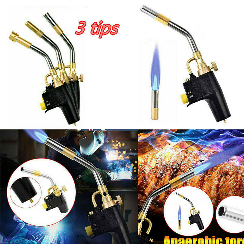 Professional Propane Mapp Blow Torch Welding Soldering Gas Plumbing Kit ...