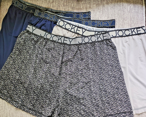 Jockey Men's Boxers 2 Navy 1 Gray 1 Black & White XL 40-42 Lightweight ...