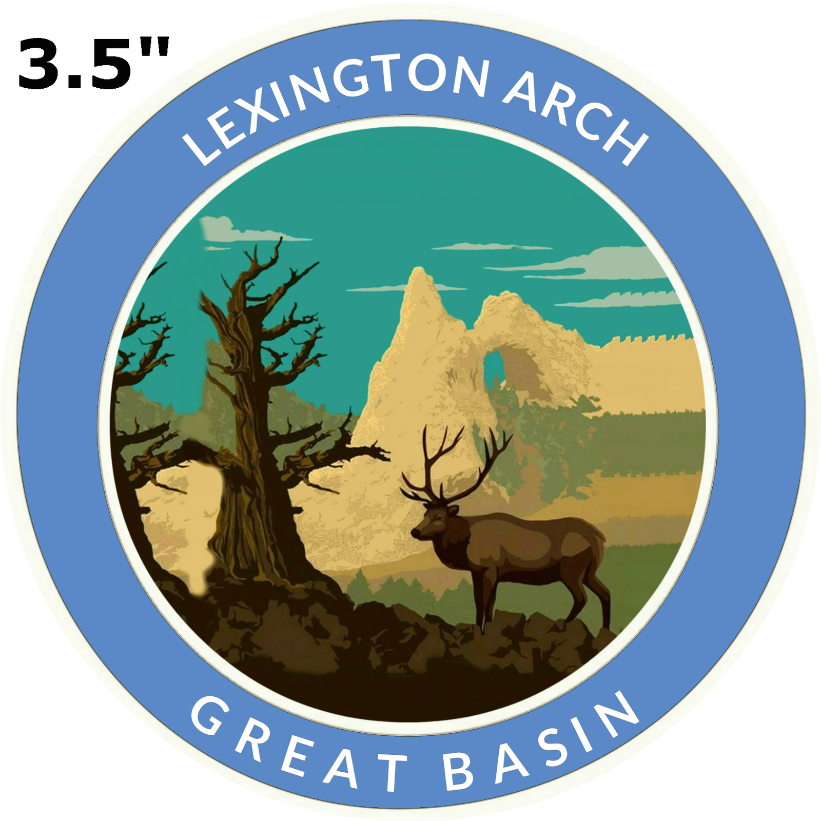 Great Basin Lexington Arch Park - Car Truck Window Bumper Sticker Decal ...