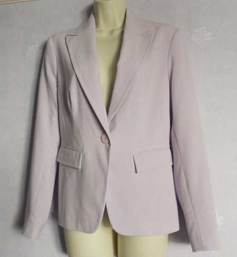 Ladies Lilac collar stitch detail jacket size 10 | eBay UK