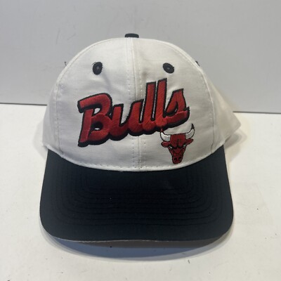Vintage Chicago Bulls Logo 7 Snapback Hat Cap White NBA - Rare Cant ...