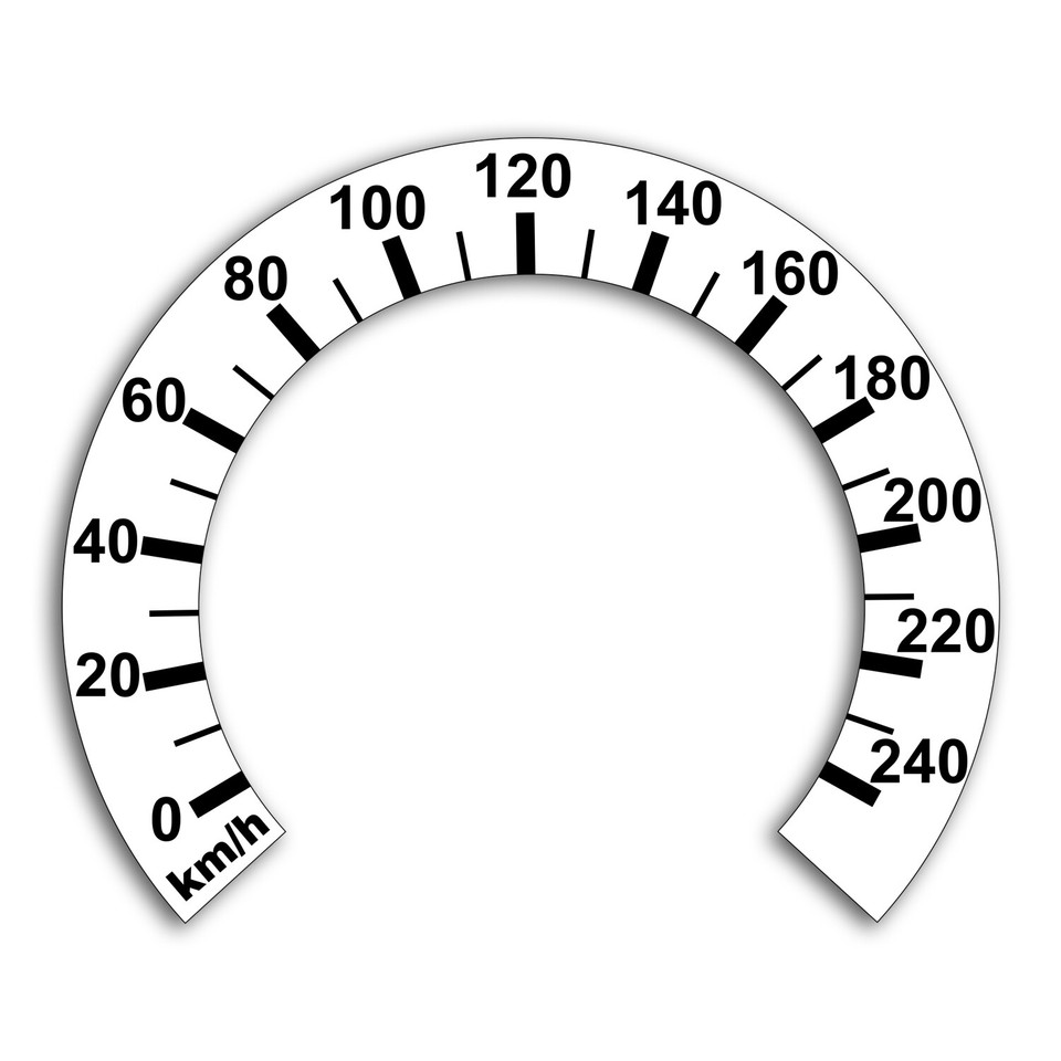 2004 - 2017 Harley-Davidson V-Rod speedometer conversion sticker, KM/H ...