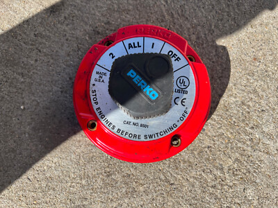 Marine Boat Perko Dual Battery Cutoff Switch # 8501 | eBay