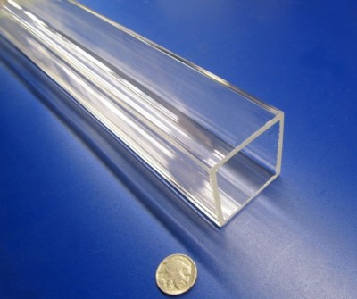 Acrylic Square Tube Clear Extruded 2.0" SQ x .125" Wall x 72" Length | eBay