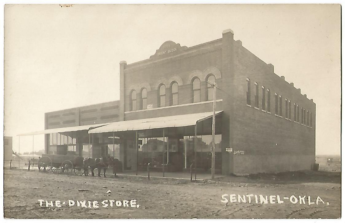 Sentinel Oklahoma OK (Washita County) Orient Block & The Dixie Store ...