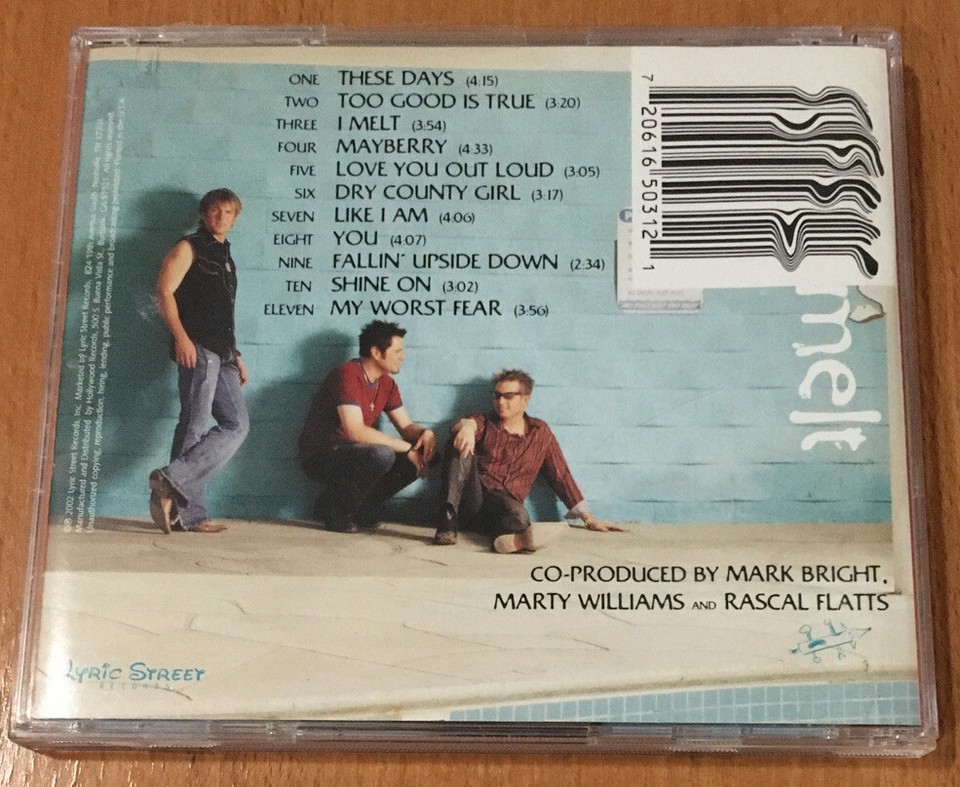 Melt by Rascal Flatts (CD, Oct-2002, Lyric Street) 720616503121| eBay