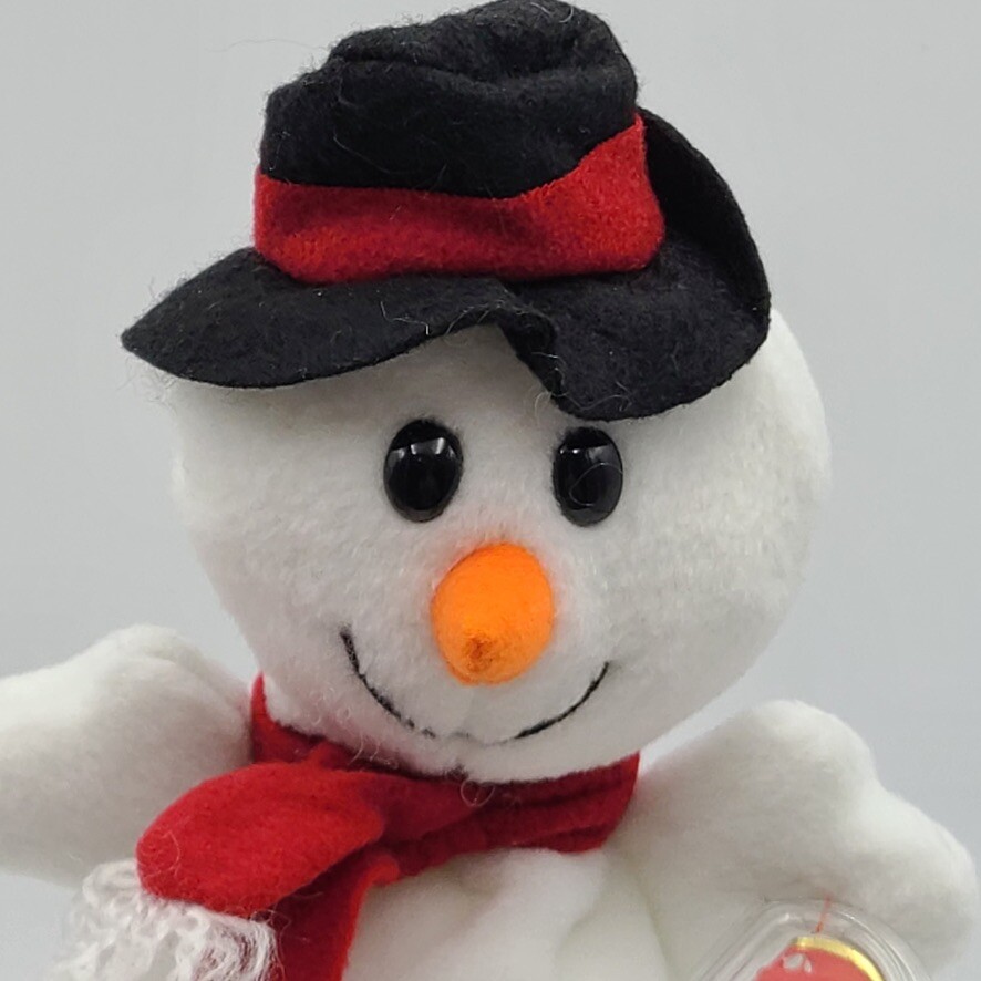 Ty Beanie Baby Snowball Snowman 4201 Plush 1996 PVC Pellets MWMT ...