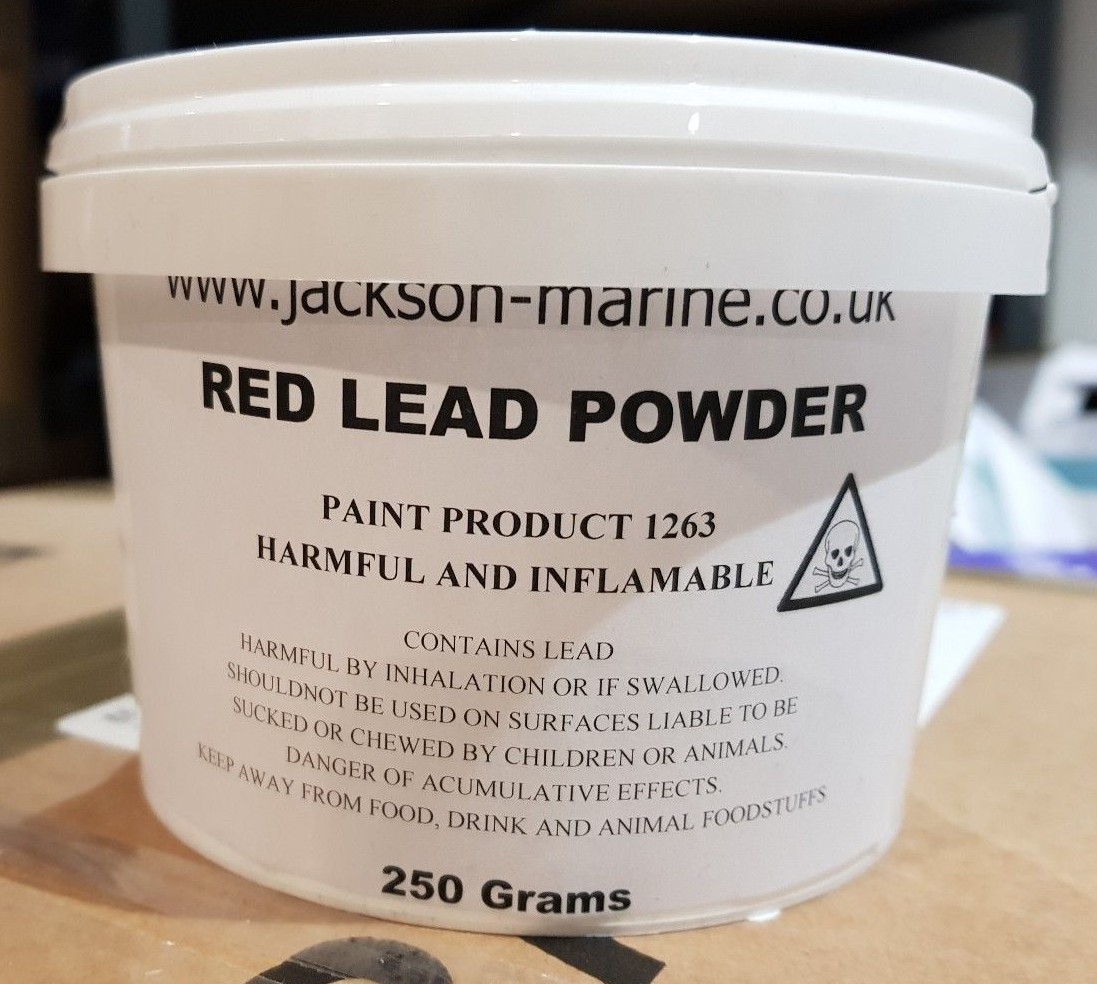 Red Lead Powder 250grms for Red Lead Putty for stopping Boat Seams FREE ...