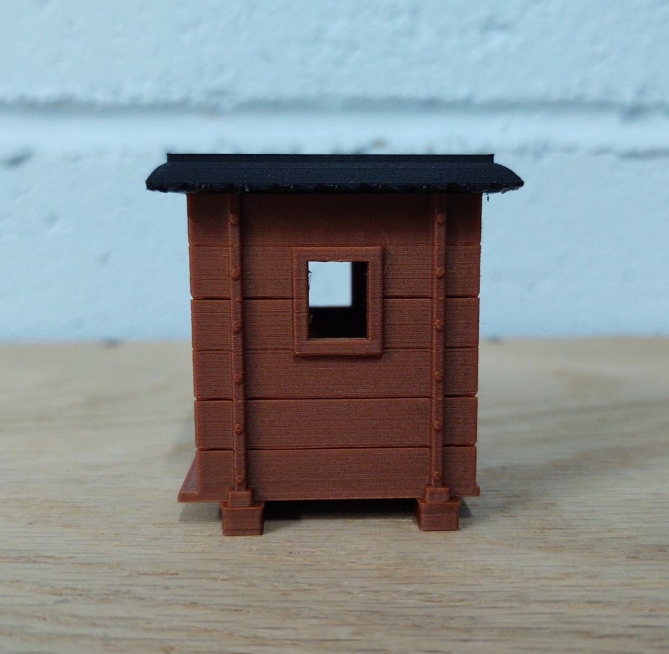 On30 Scale 6ft SHANTY CABOOSE. No trucks/couplers. OXIDE RED. 3D Print ...