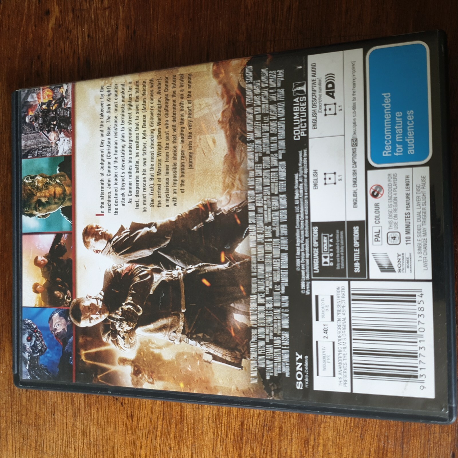 Terminator Salvation DVD R4 Christian Bale, Helena Bonham Carter Action ...