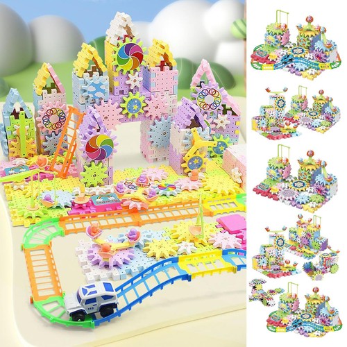 Electric Gear Building Block Toys Educational Gears Building Kit ...