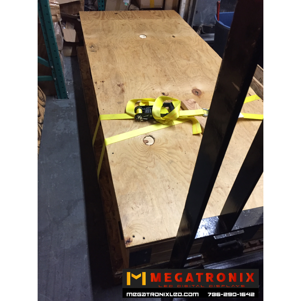 1x Programmable Message LED Sign Outdoor Full Color 1 Sided Digital P6 ...